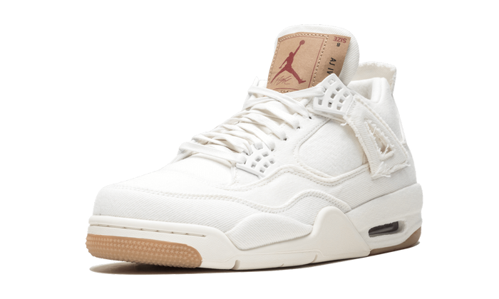 Air Jordan 4 Retro Levi's White (Blank Tag) (AO2571-100) - Sneak