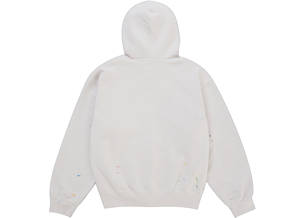 Supreme MM6 Maison Margiela Box Logo Zip Up Hooded Sweatshirt White - Sneak