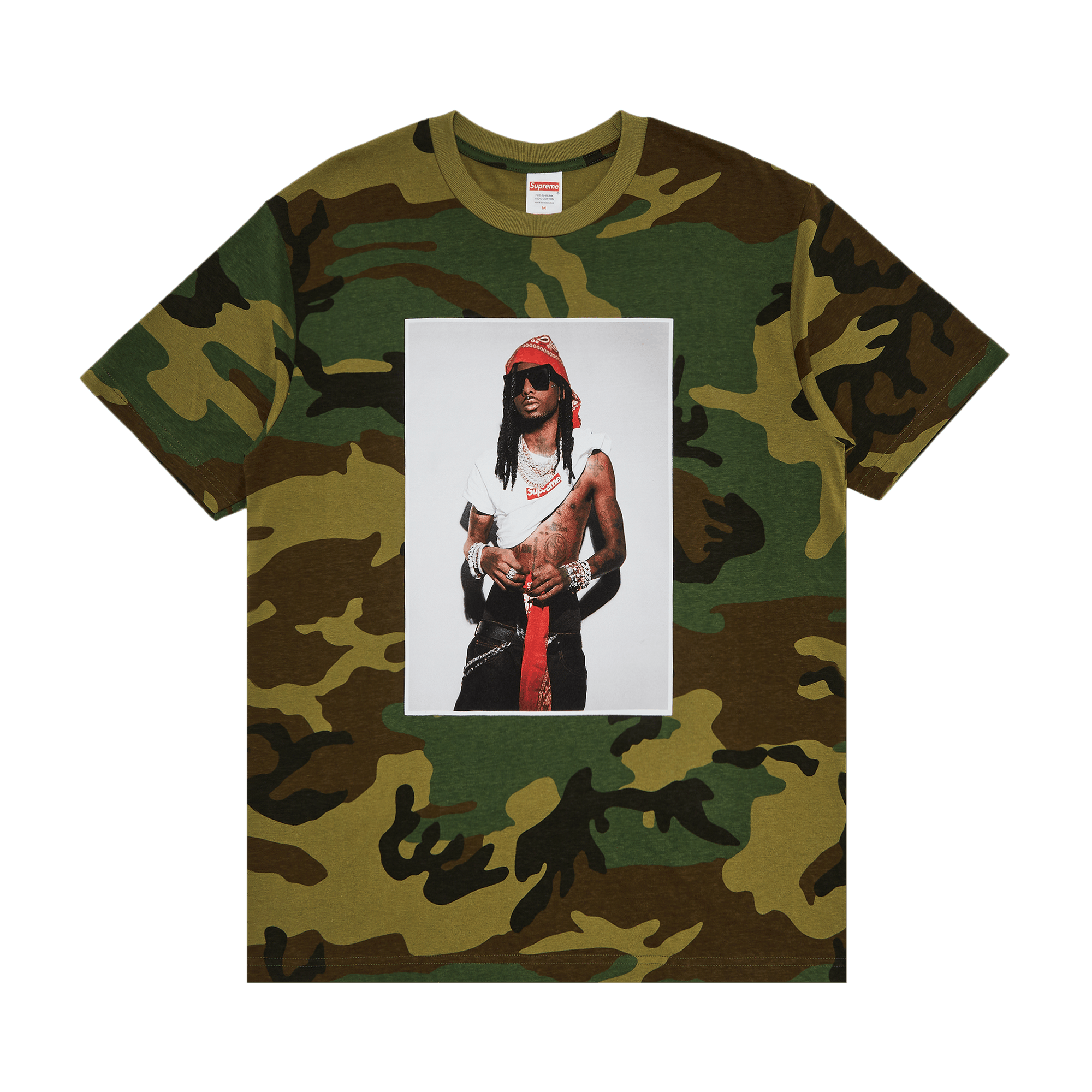 Supreme Playboi Carti Tee Woodland Camo - Sneak