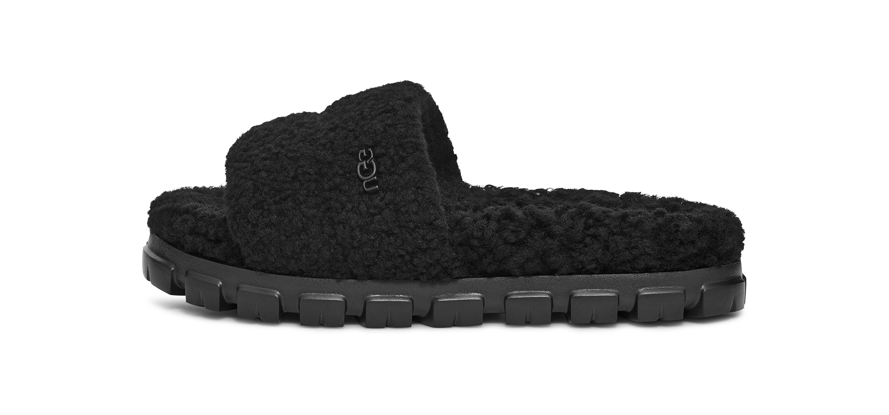 UGG Cozetta Curly Slide Black (1130838-BLK) - Sneak